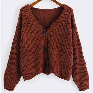 Sweaters | Crop Knot Button Up Sweater | Poshmark